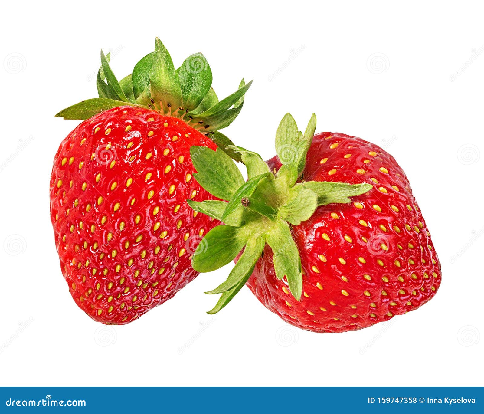 Strawberry Isolated on White Stock Photo - Image of healthy, fresh ...