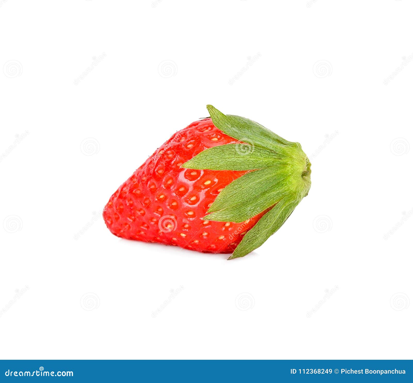 Strawberry Isolated on the White Background Stock Image - Image of ...