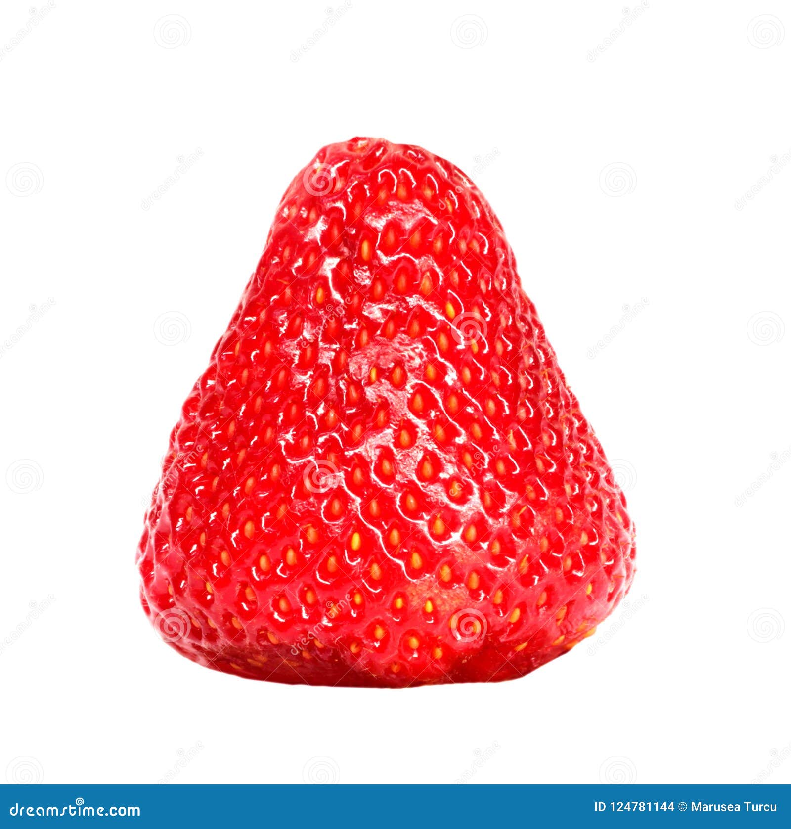 Strawberry Isolated on White Stock Photo - Image of fruitage, healthy ...