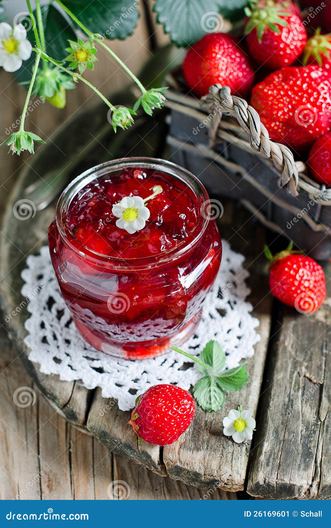 Strawberry jam stock image. Image of strawberry, ingredient - 26169601