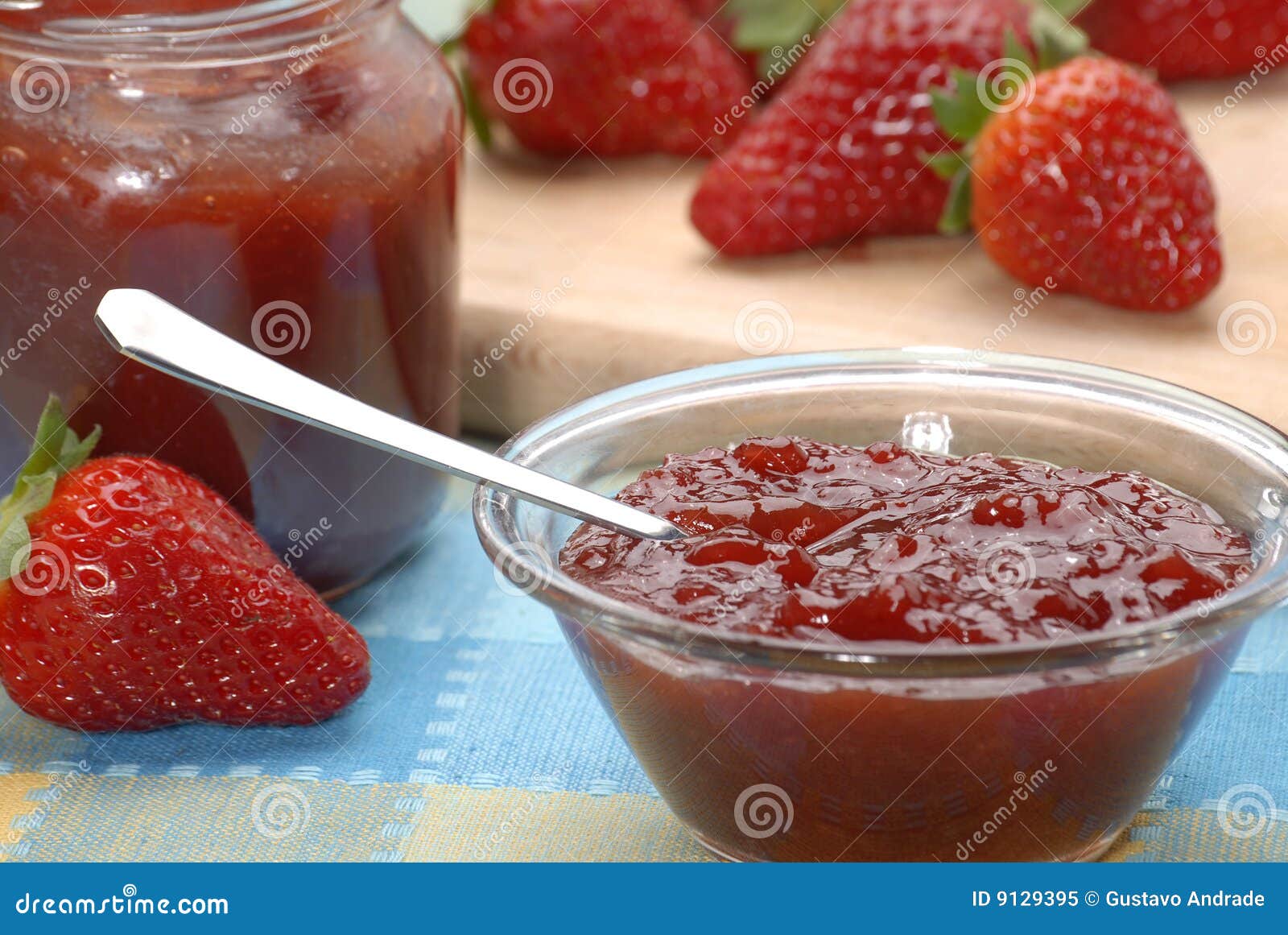 Strawberry jam. stock image. Image of soft, cuisine, strawberry - 9129395