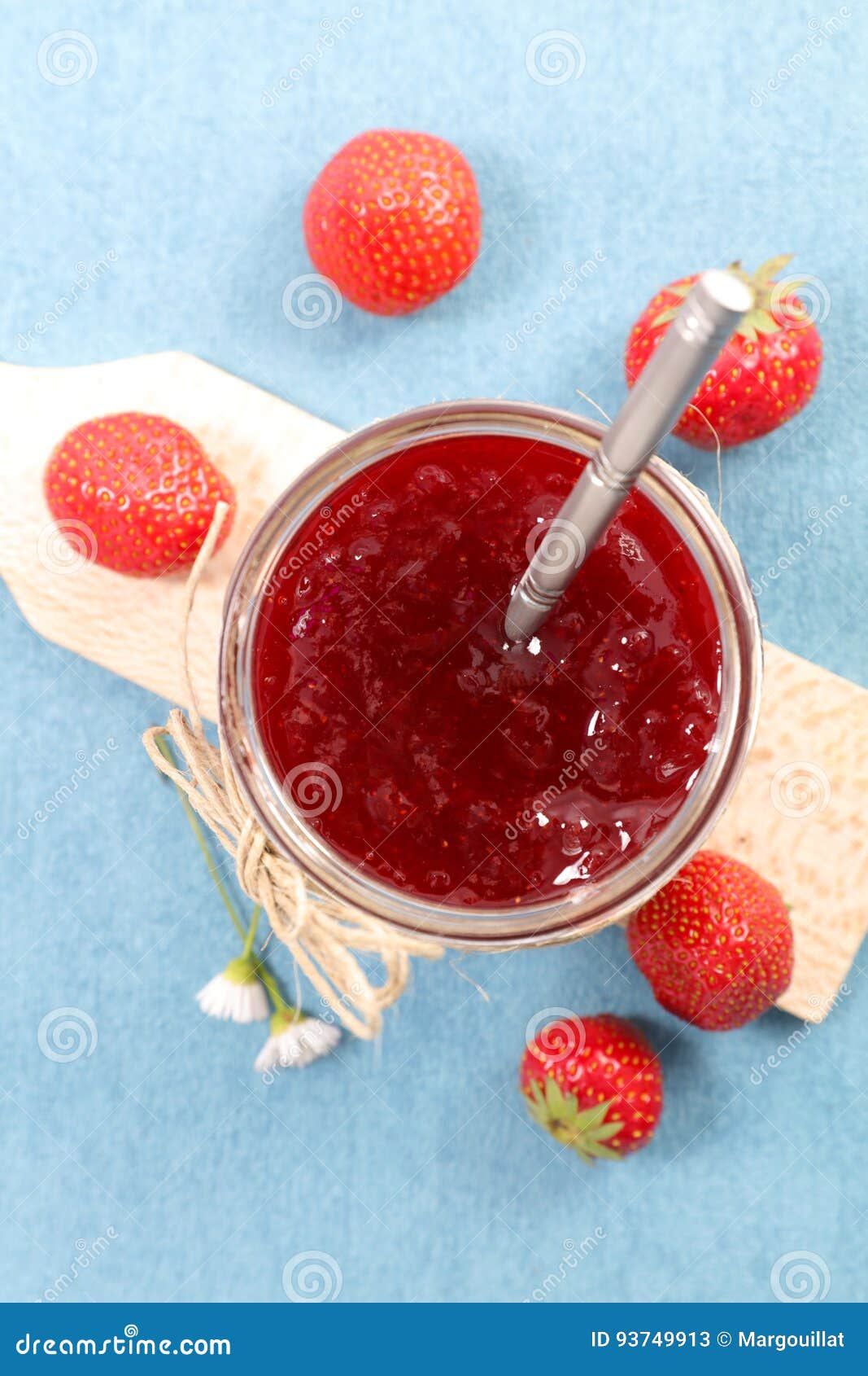 Strawberry jam stock image. Image of food, breakfast - 93749913