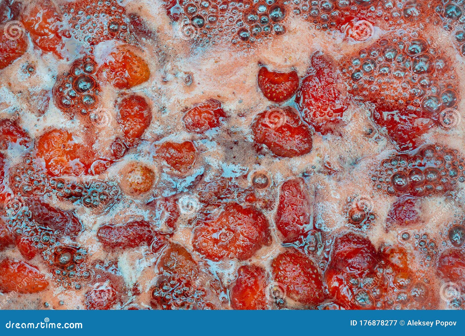 Strawberry Jam Texture.. Making Jam at Home Stock Image - Image of home ...