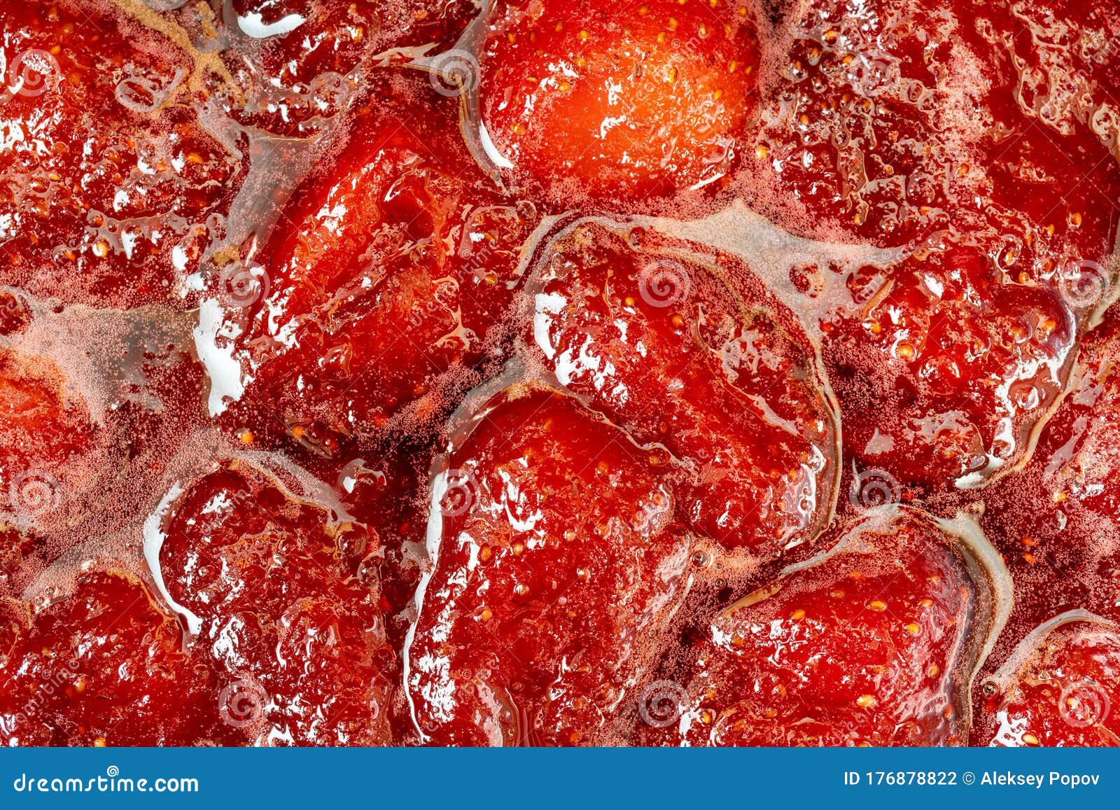 Strawberry Jam Texture.. Making Jam at Home Stock Photo - Image of ...