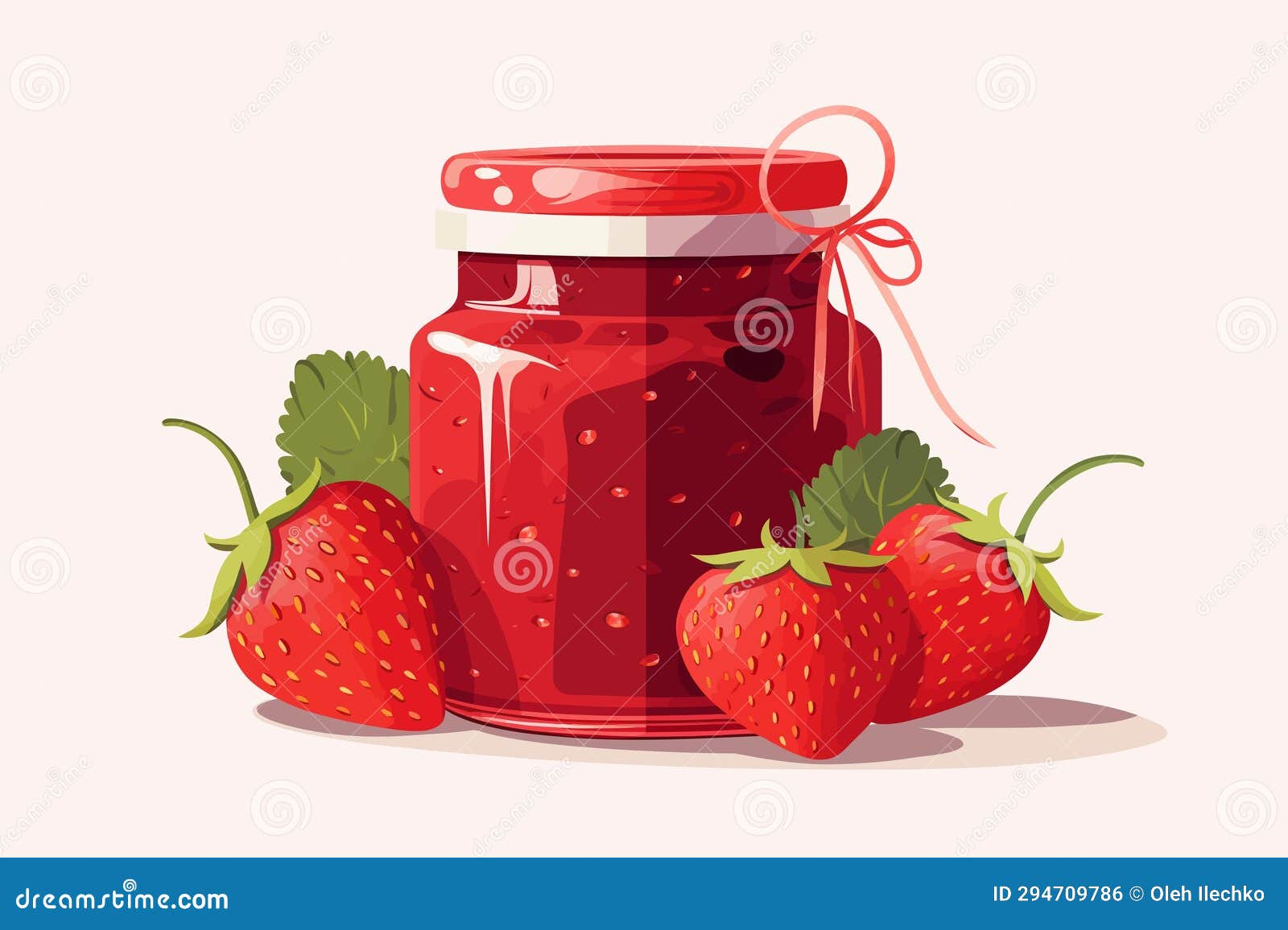 Strawberry Jam Vector Flat Minimalistic Isolated Vector Style ...