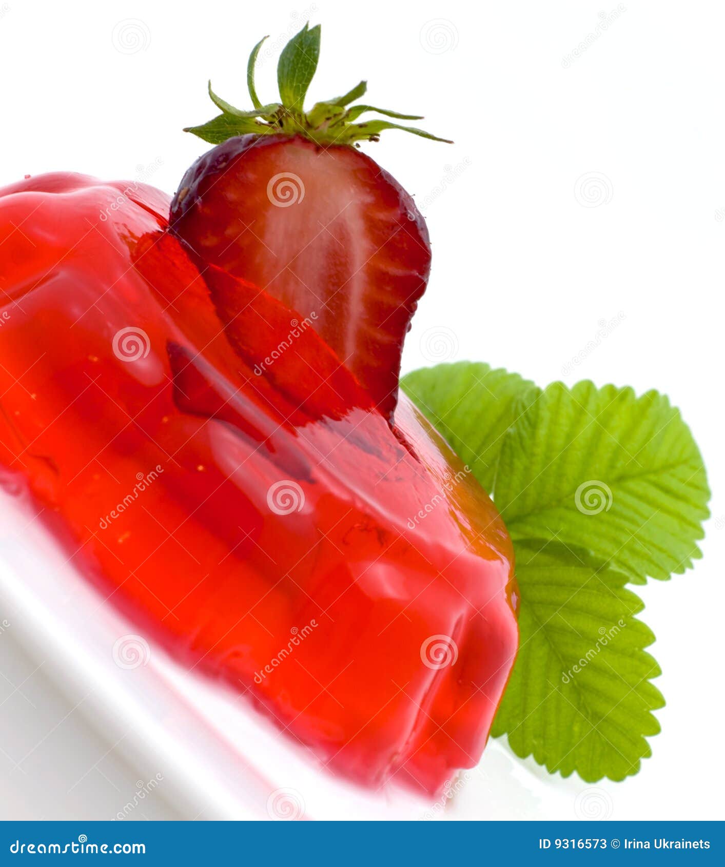 Strawberry jelly stock image. Image of green, gourmet - 9316573