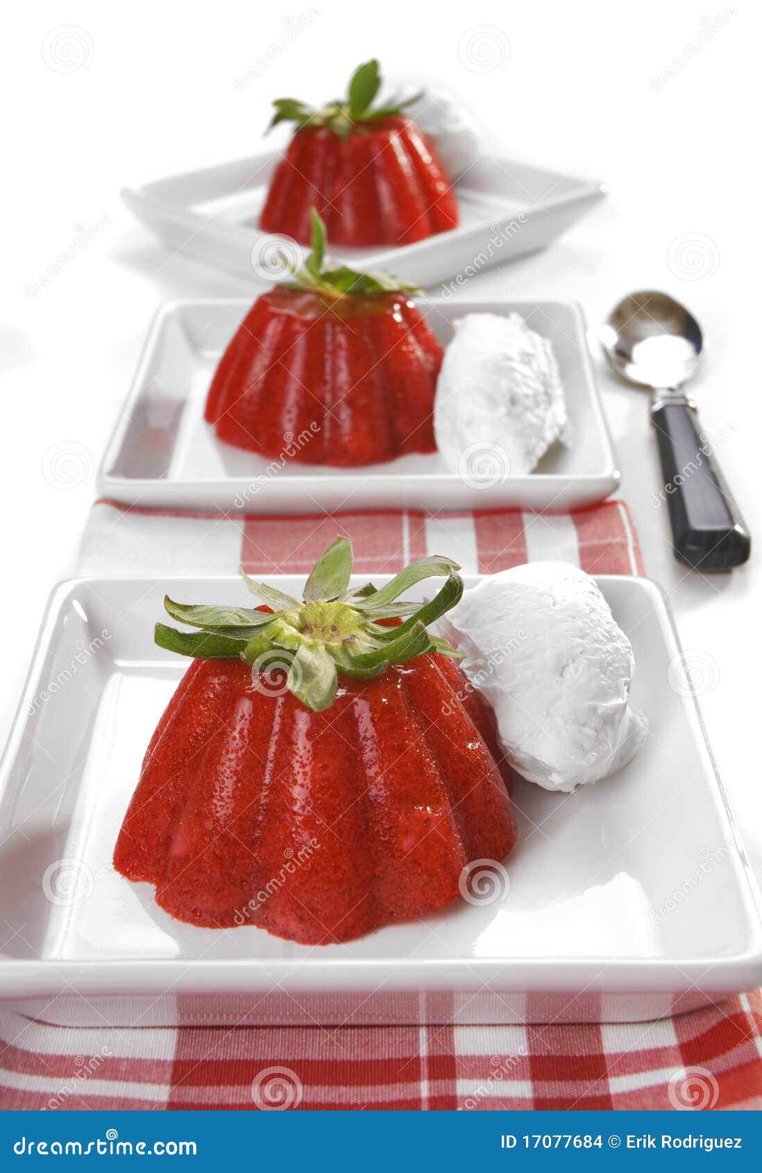 Strawberry jelly dessert stock photo. Image of jelly - 17077684