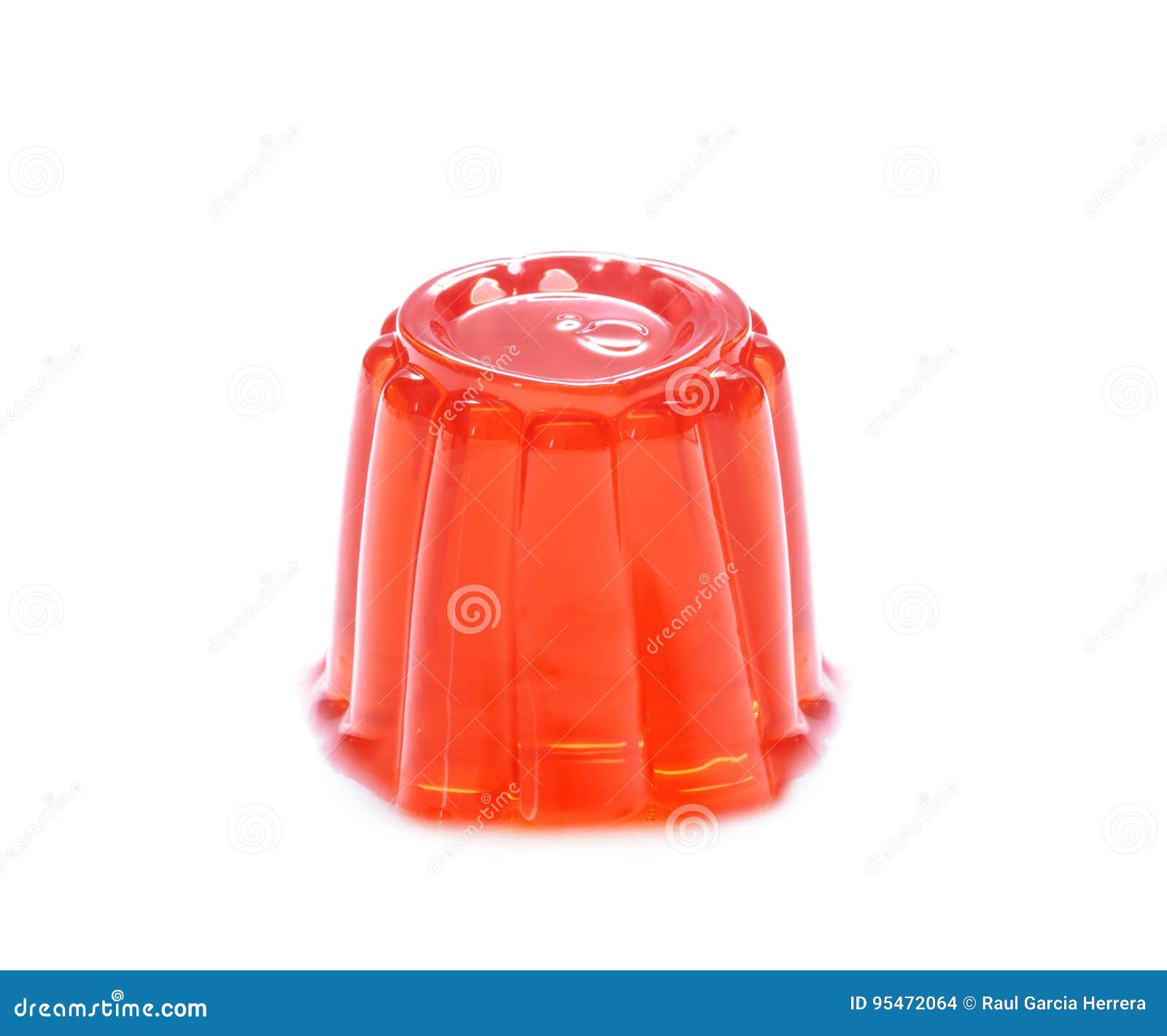 Red Jelly Isolated On A Black Stone Tile Texture. Stock Photo ...