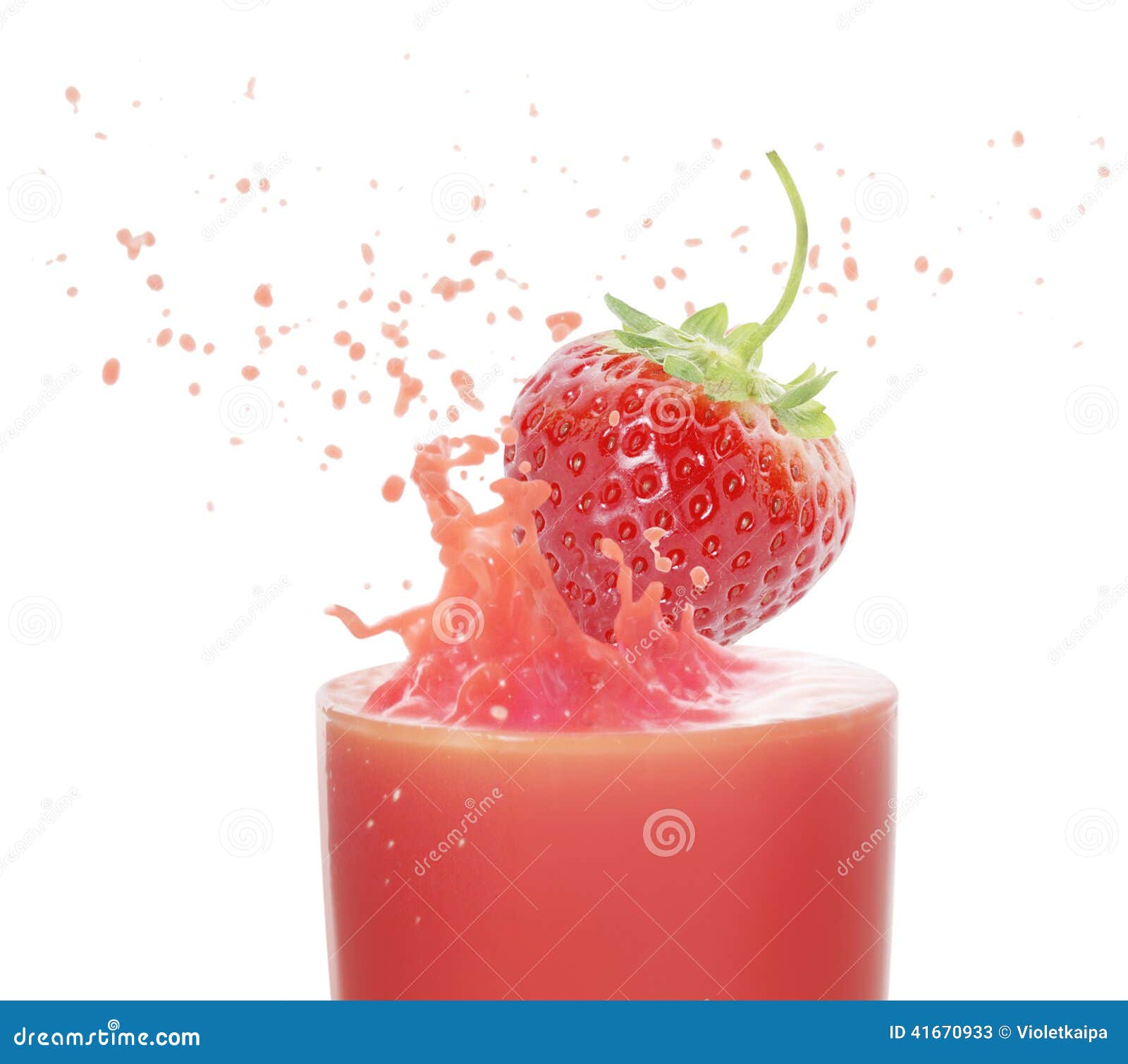 Strawberry juice stock image. Image of glass, juicy, ingredient - 41670933
