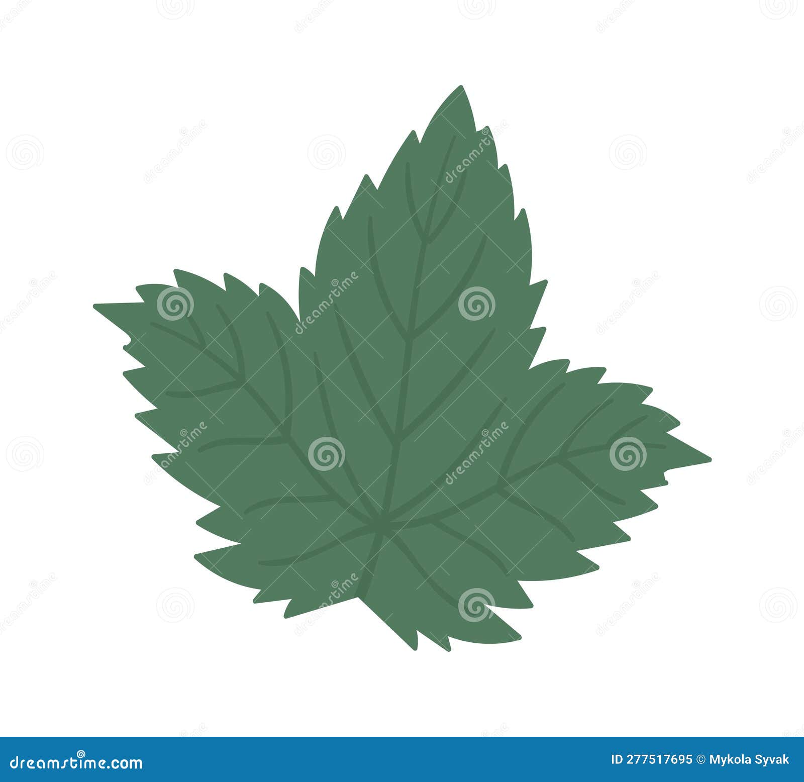 Strawberry Leaf Icon stock vector. Illustration of food - 277517695