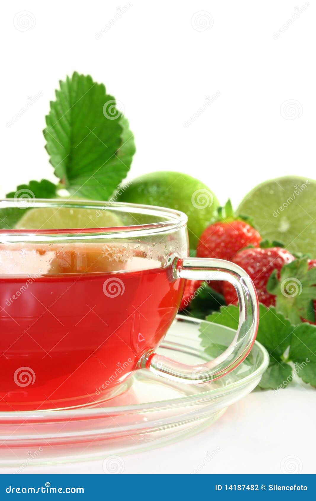 Strawberry-lime tea stock photo. Image of medicinal, fruit - 14187482