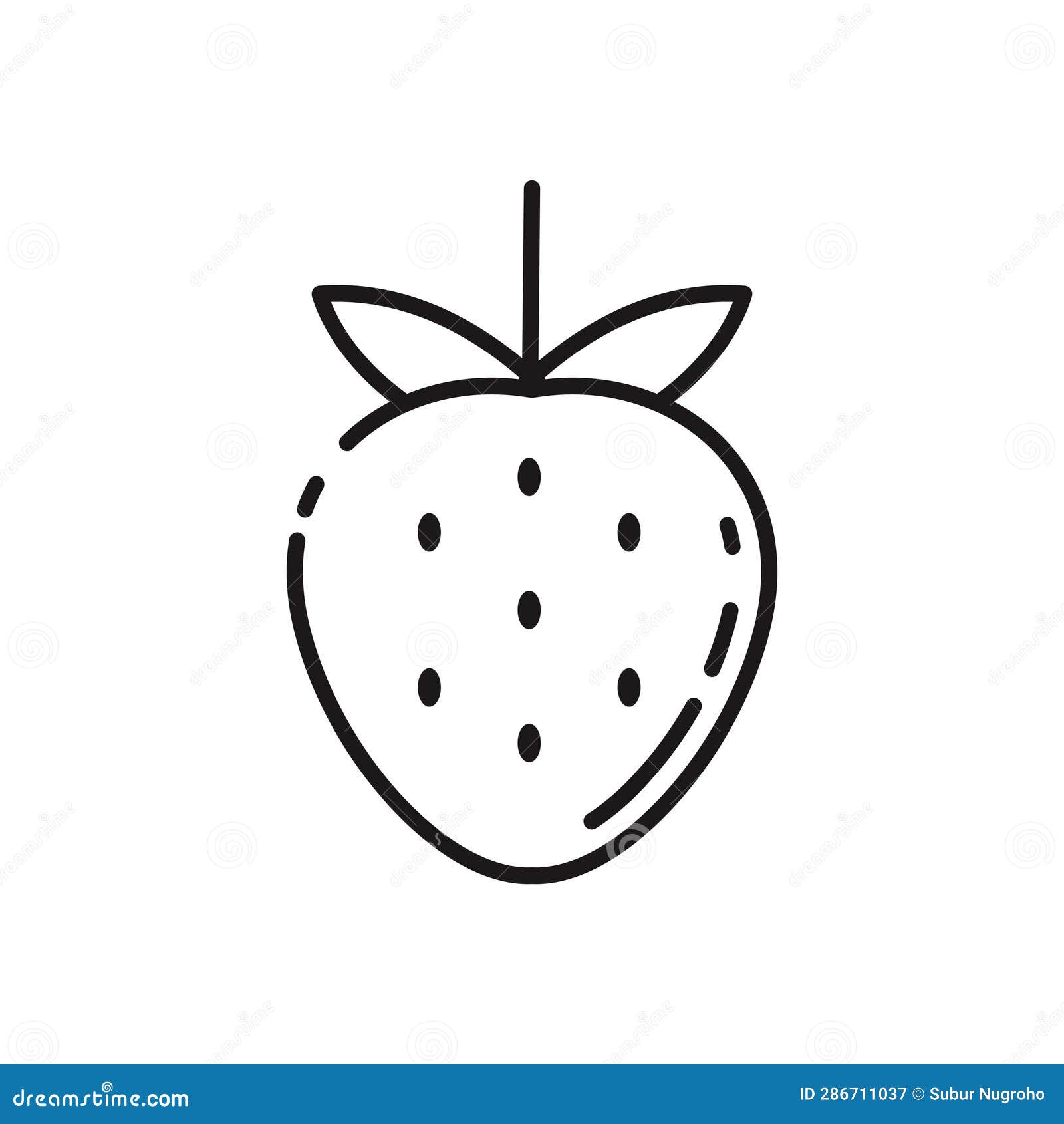 Strawberry Line Art Icon Logos Set Image for Your Business Stock ...
