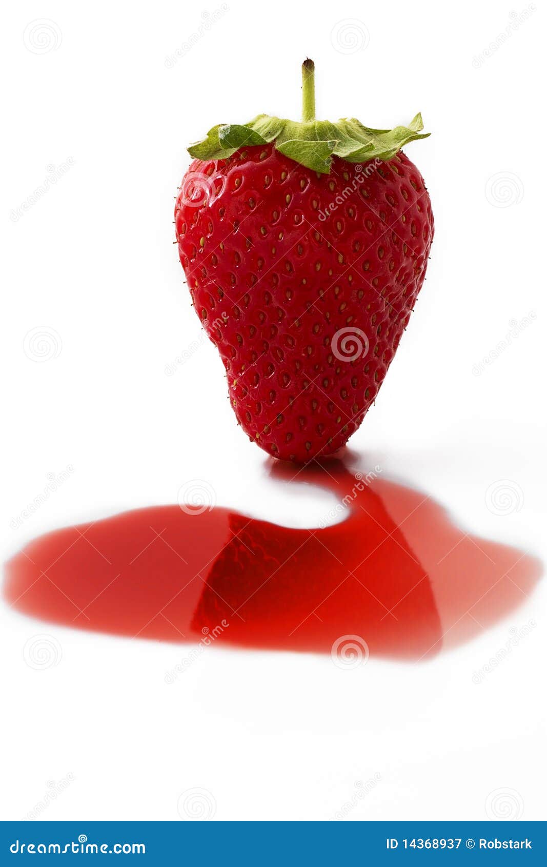 Strawberry on liquid stock image. Image of strawberry - 14368937
