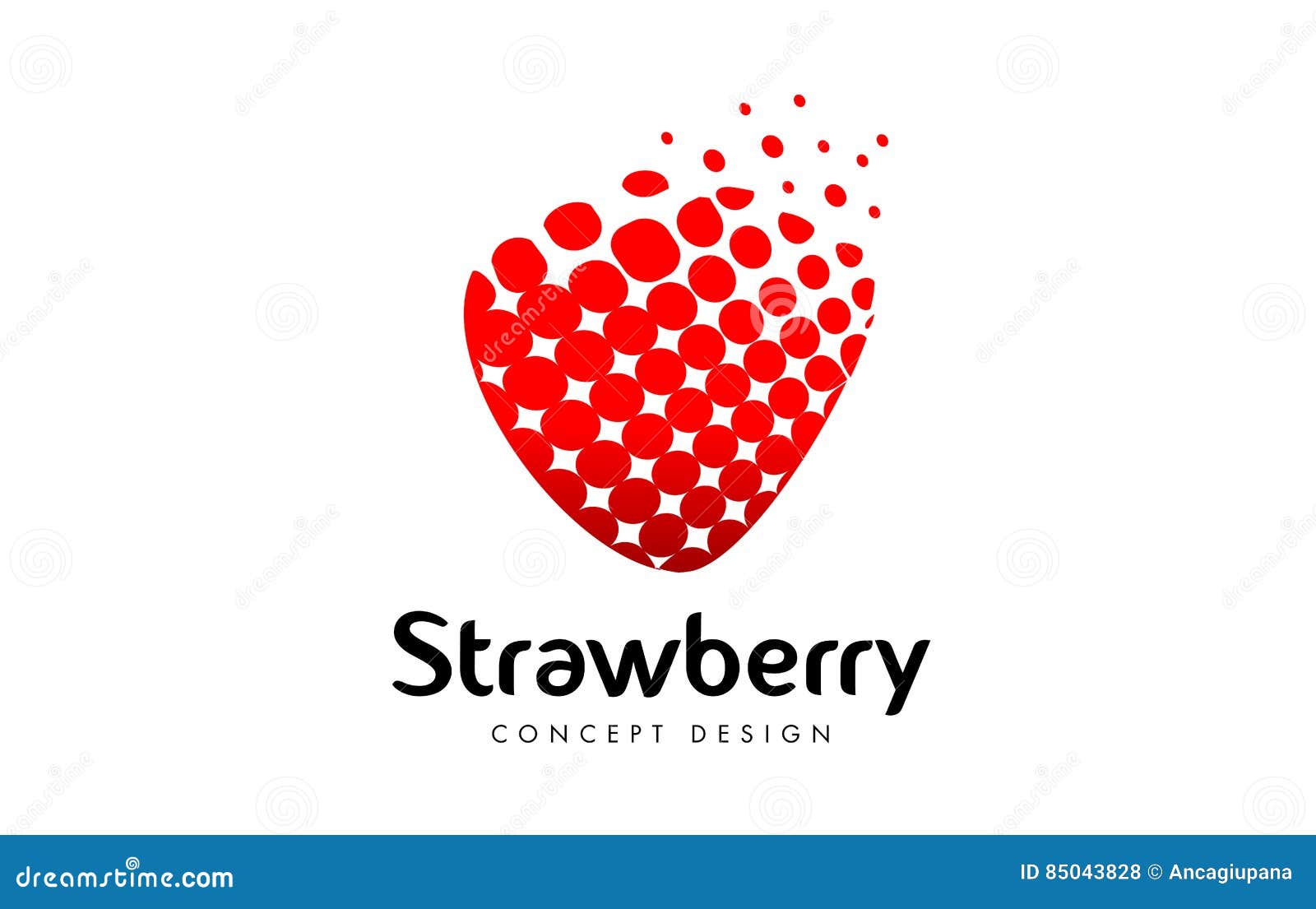 Strawberry Logo Design. Red Strawberry Icon Stock Vector - Illustration ...