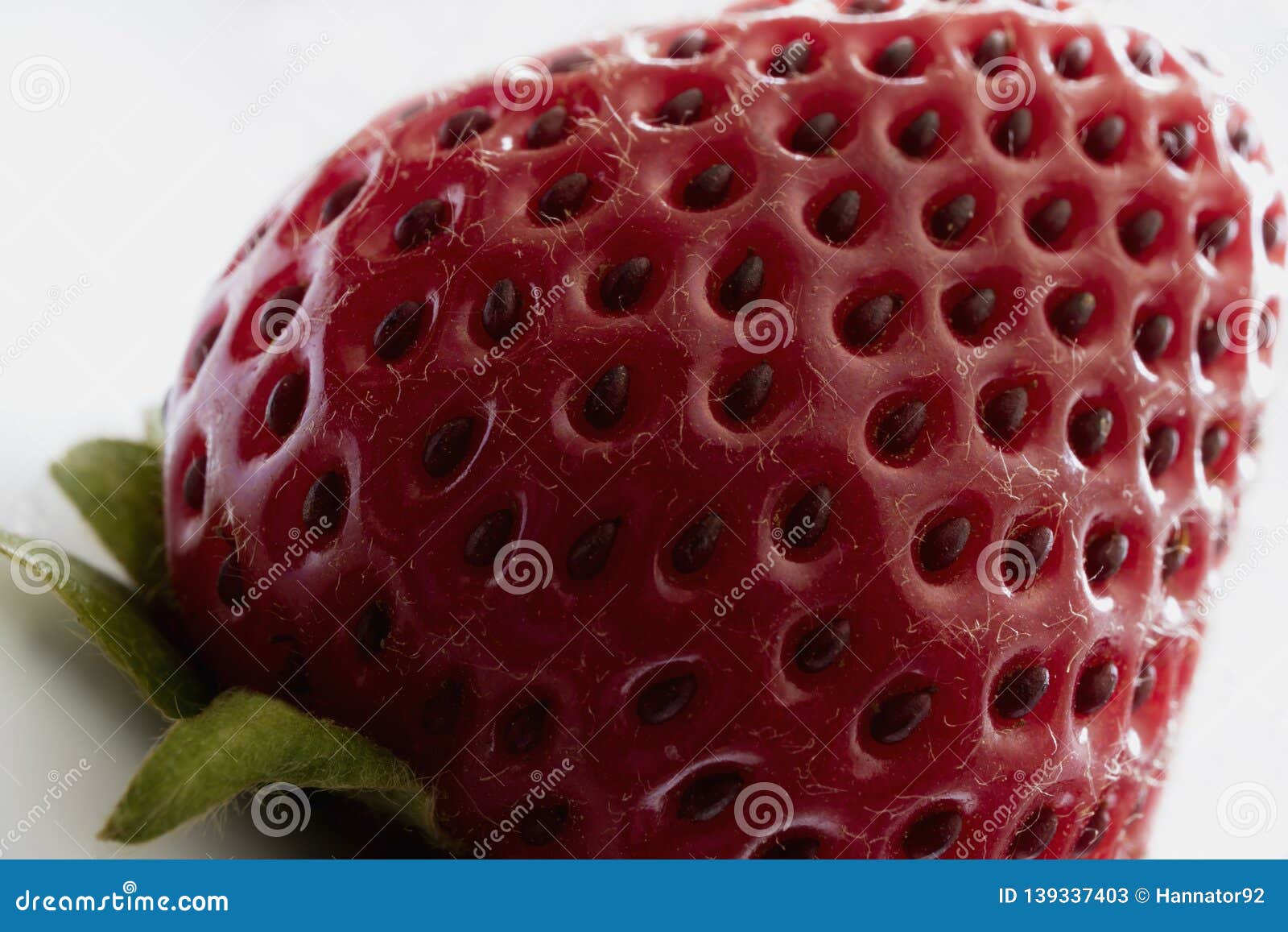 Strawberry macro on white stock image. Image of berry - 139337403