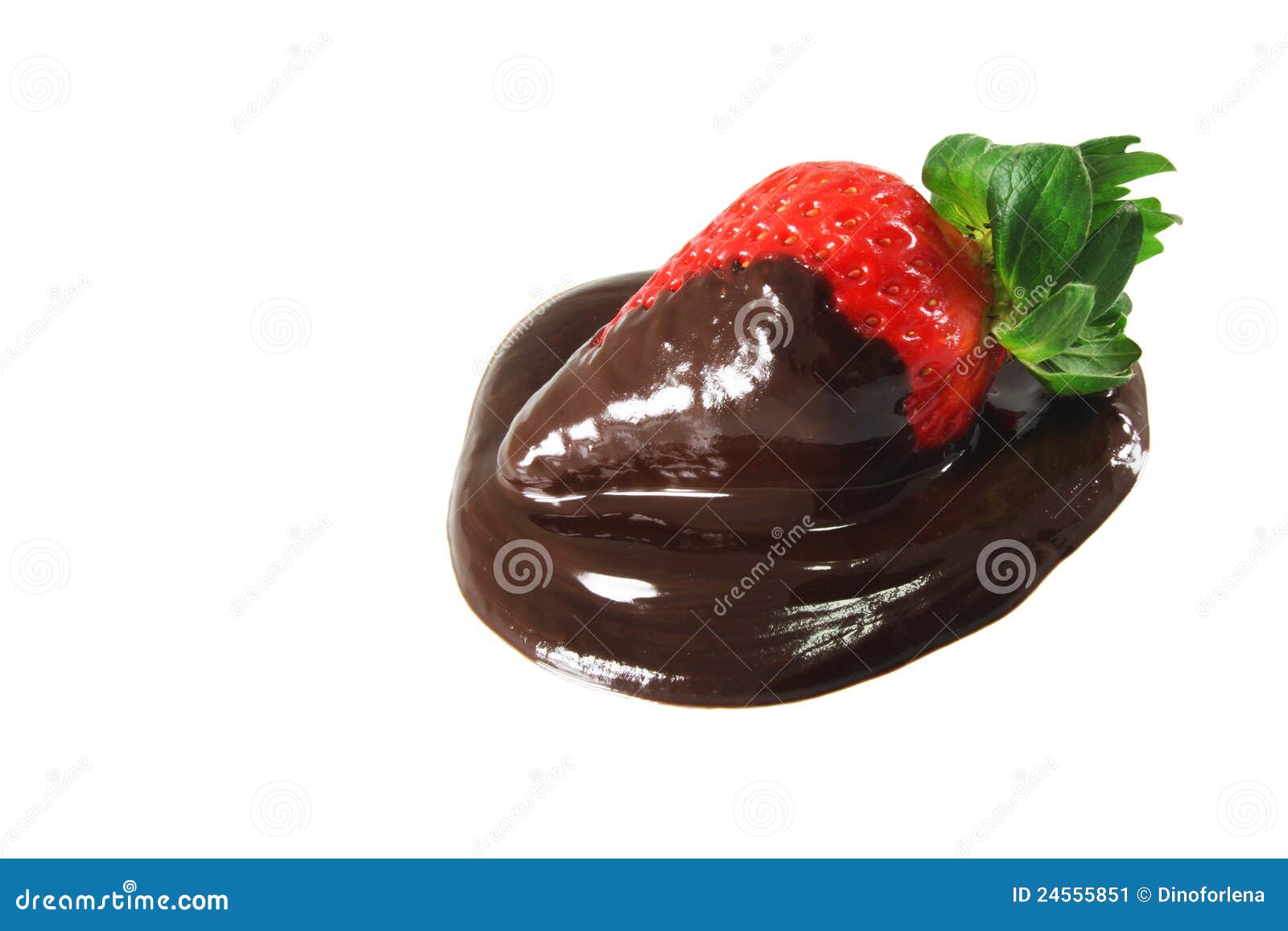 Strawberry and Melted Chocolate Stock Image - Image of cocoa, macro ...