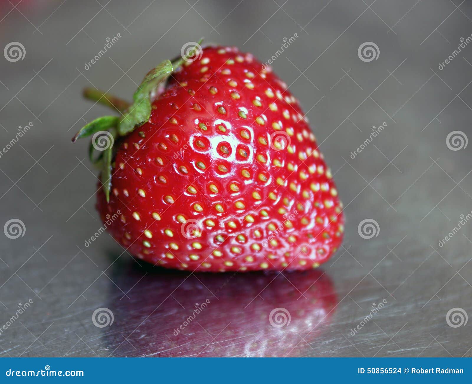Strawberry on a Metal Plate Stock Photo - Image of fruit, plate: 50856524