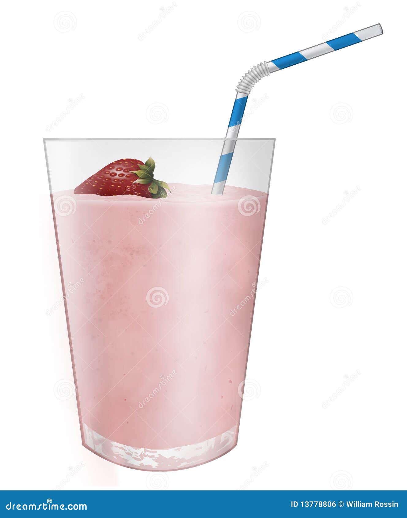 Strawberry Milk Shake Royalty-Free Stock Photography | CartoonDealer ...