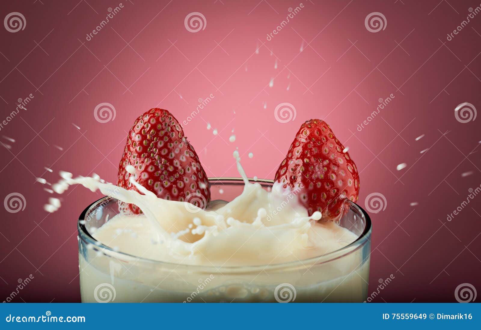 Strawberry milk shake stock image. Image of splash, product - 75559649