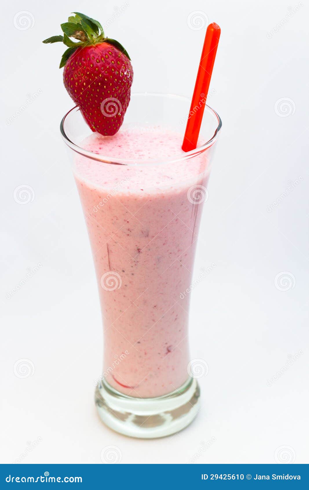 Strawberry milkshake stock photo. Image of glass, refreshing - 29425610
