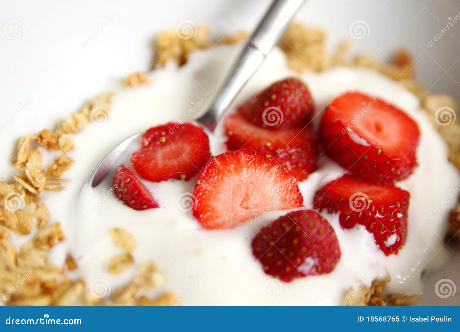 Strawberry and muesli stock image. Image of healthy, yogurt - 18568765