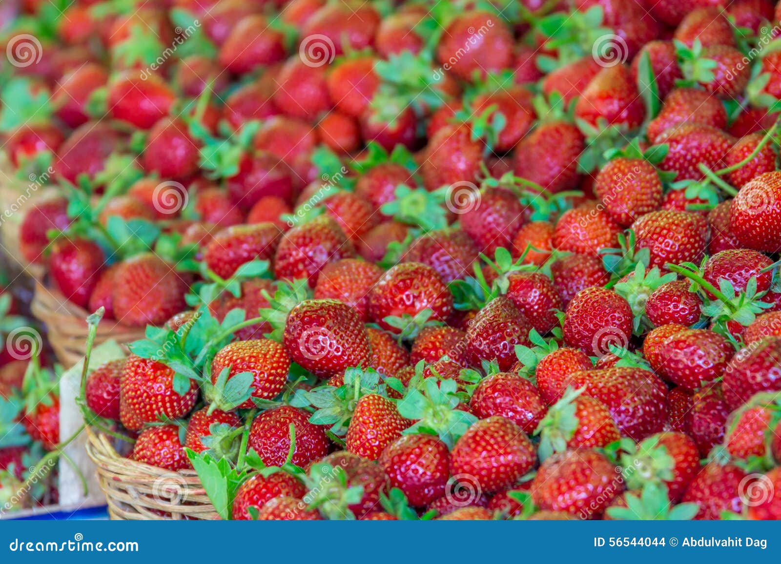 Strawberry stock photo. Image of stem, baskets, delicious - 56544044