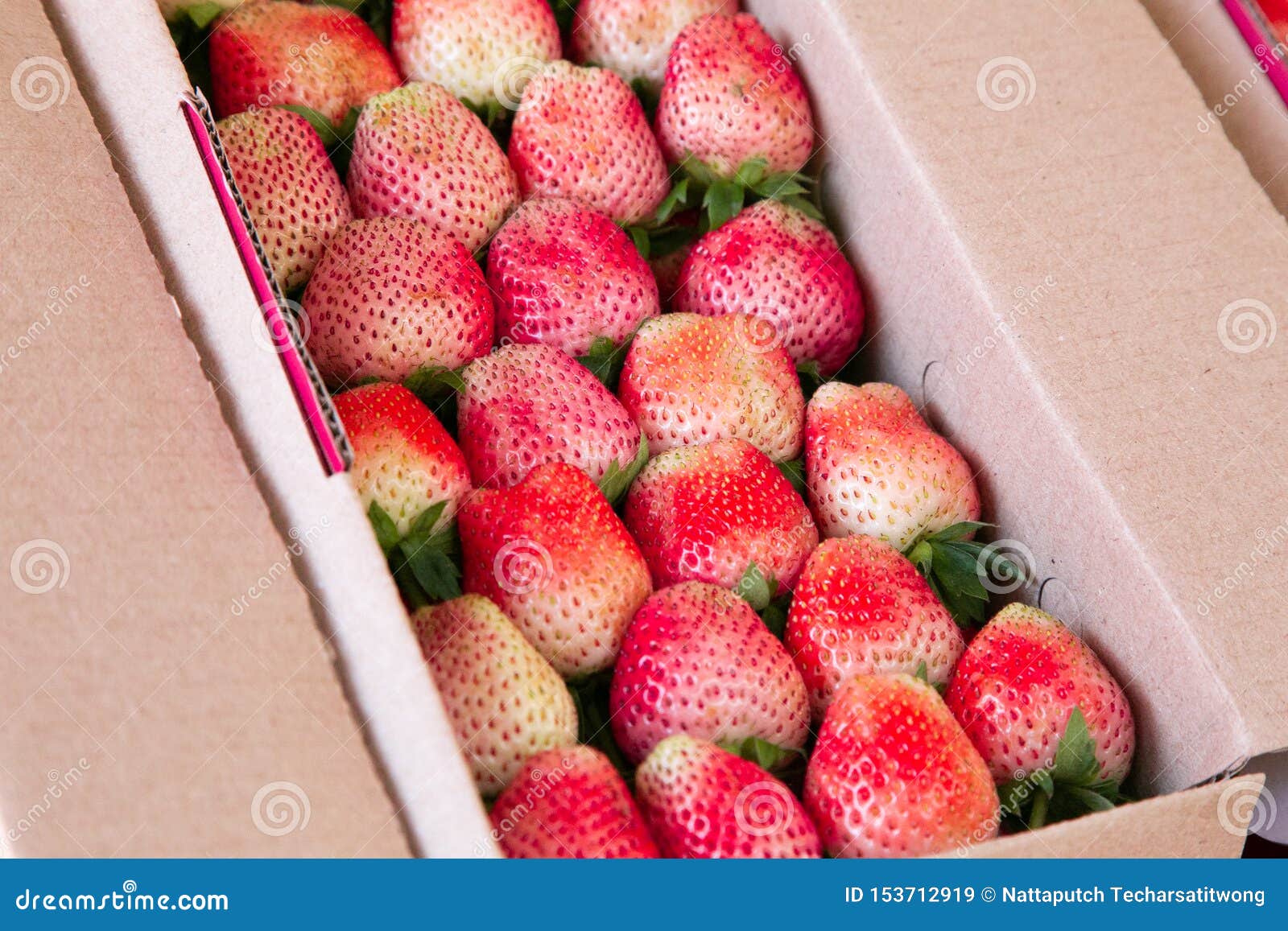 Strawberry in paper box stock image. Image of ripe, package - 153712919