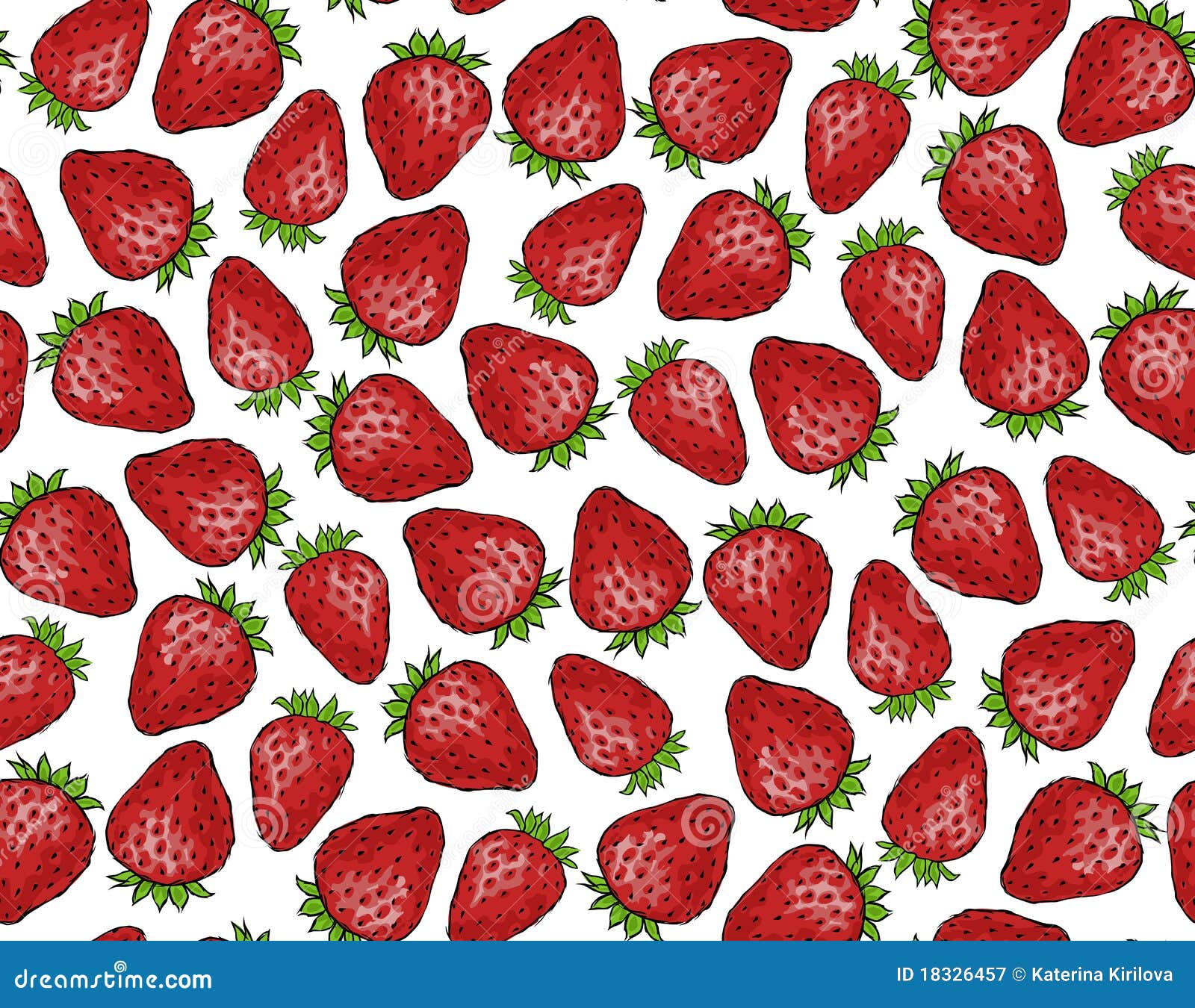 Strawberry pattern stock illustration. Illustration of juicy - 18326457