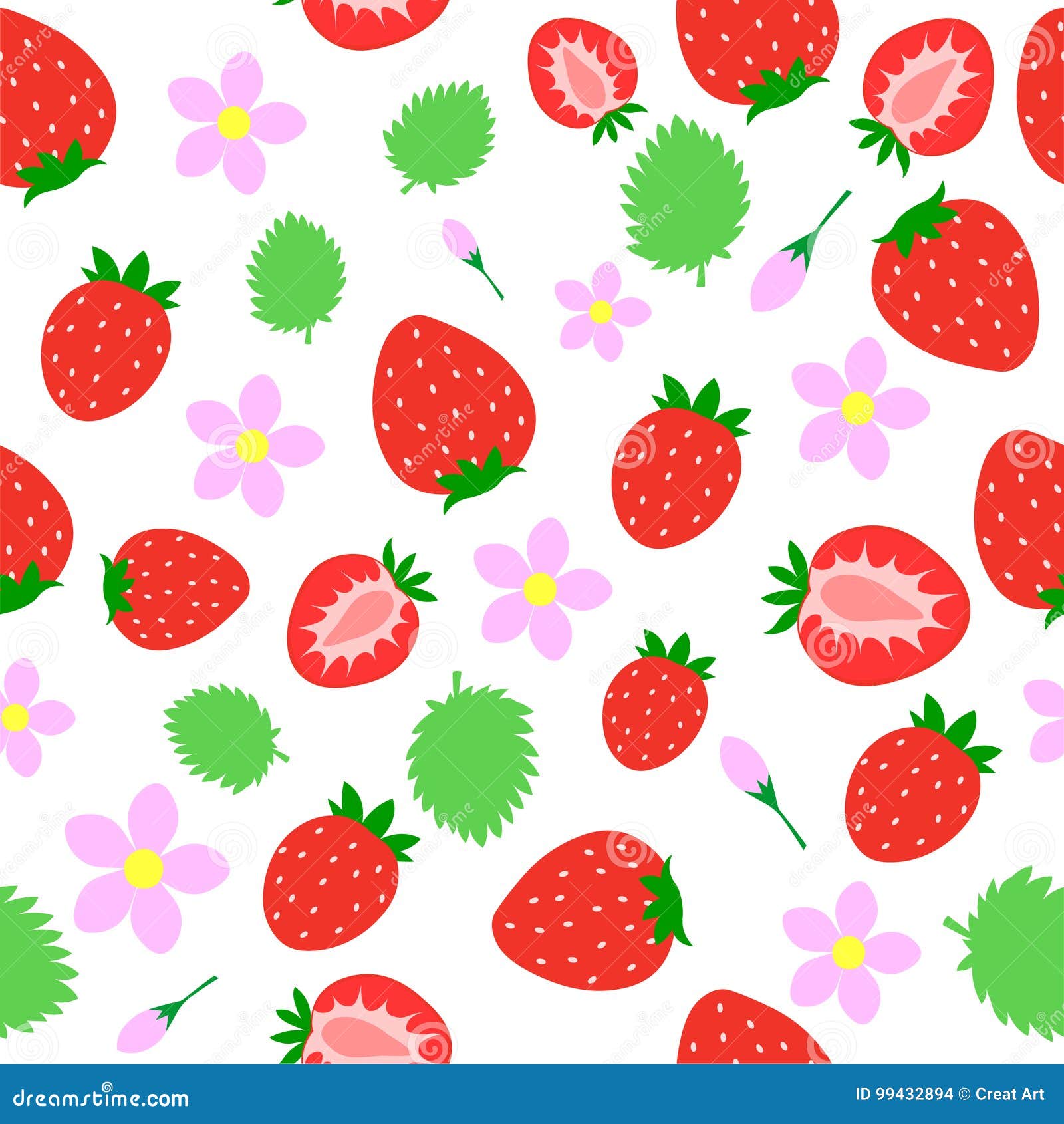 Strawberry Pattern Stock Photography | CartoonDealer.com #27177800