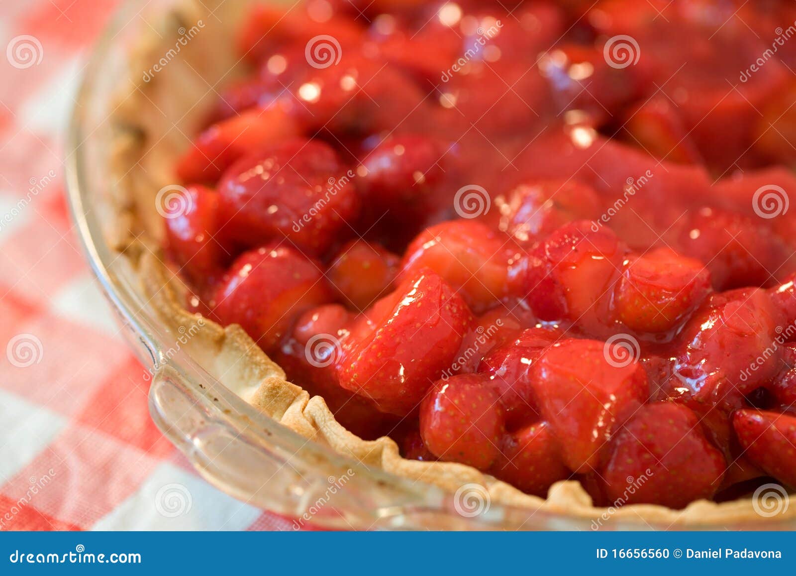 Strawberry Pie Slice stock photo. Image of focus, portion - 16656560