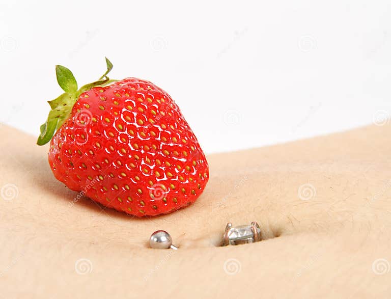 Strawberry Piercing stock image. Image of jewellery, beautiful - 349337