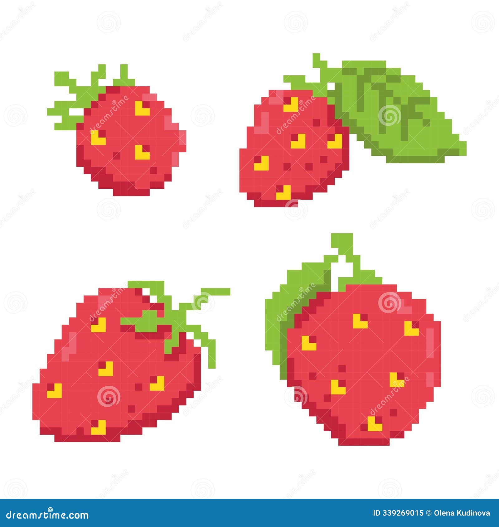 Strawberry Pixel Art Pattern Seamless. 8 Bit Red Berry Pixelated ... Strawberry Pixel Art Pattern Seamless. 8 Bit Red Berry Pixelated ...
