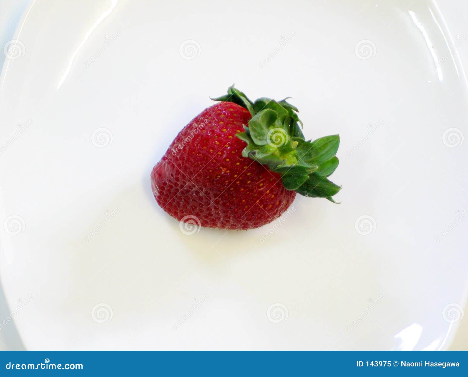 Strawberry on a Plate stock image. Image of health, juicy - 143975