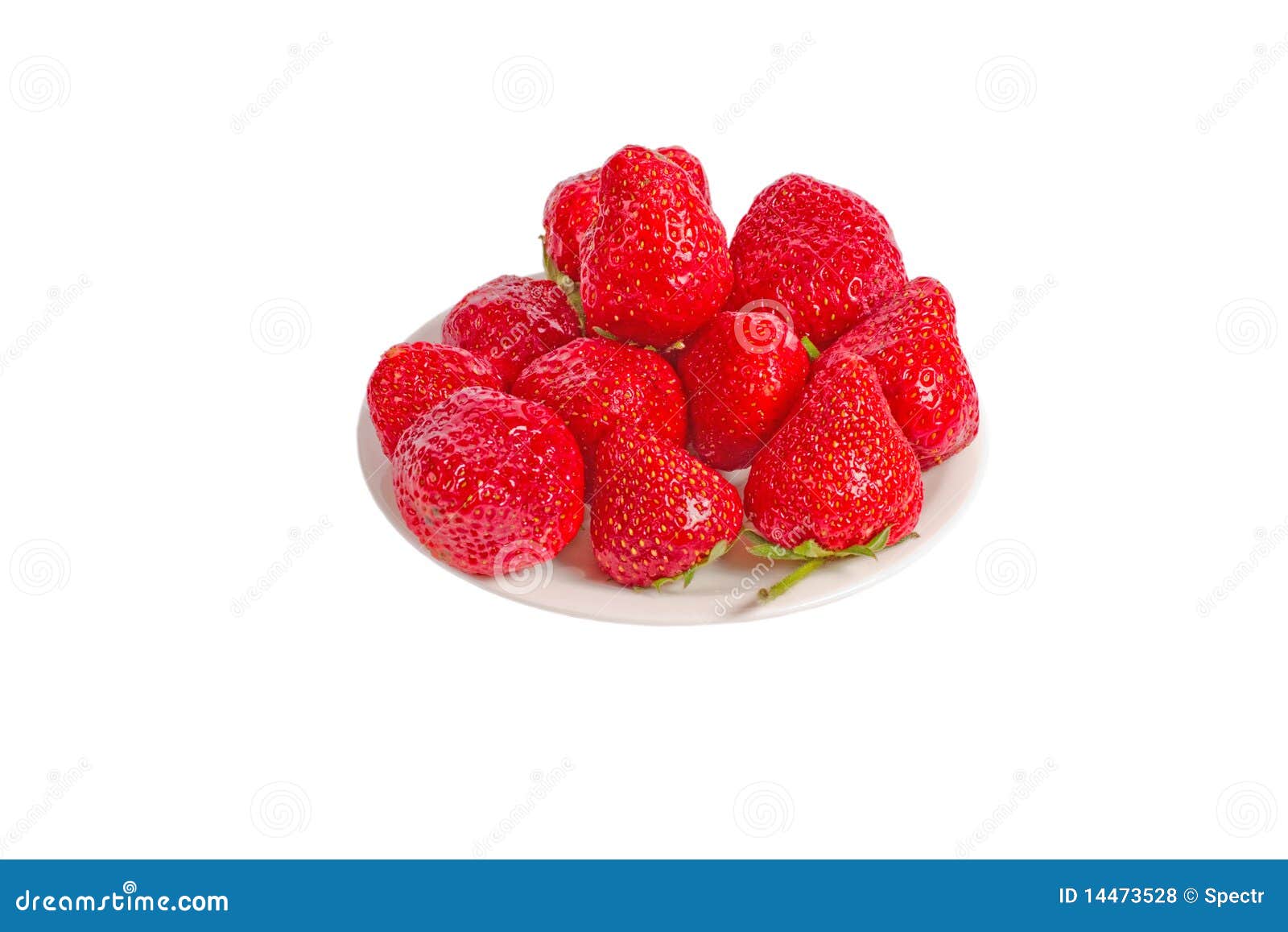 Strawberry on plate stock photo. Image of lifestyle, refreshment - 14473528