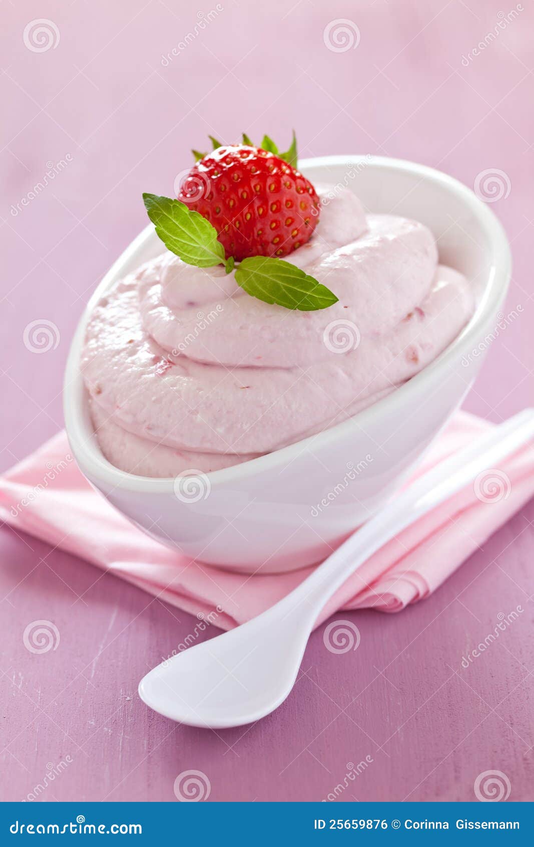 Strawberry quark stock photo. Image of food, strawberry - 25659876