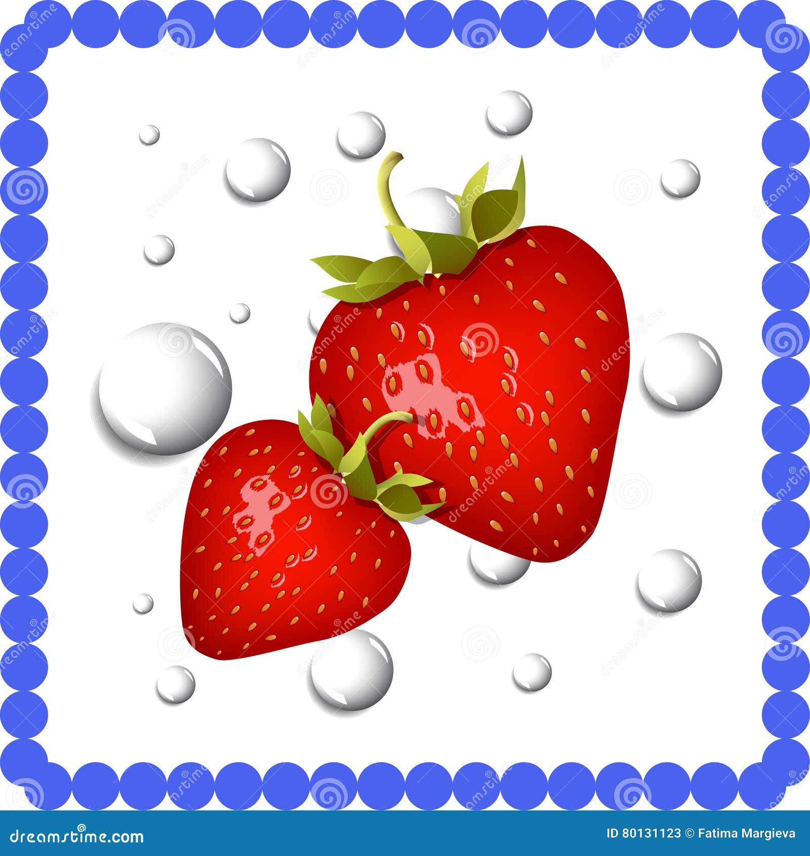 Red Strawberry. Realistic Style Vector Illustration | CartoonDealer.com ...