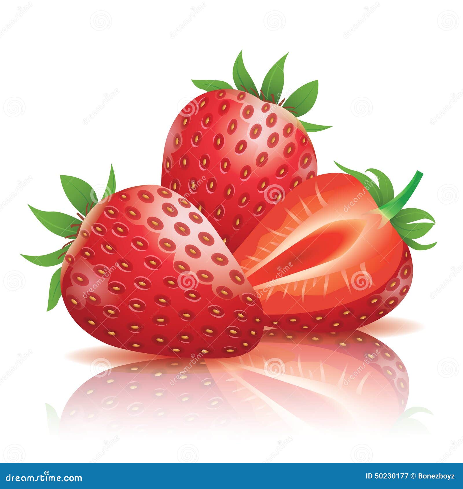 Strawberry stock vector. Illustration of clip, delicious - 50230177