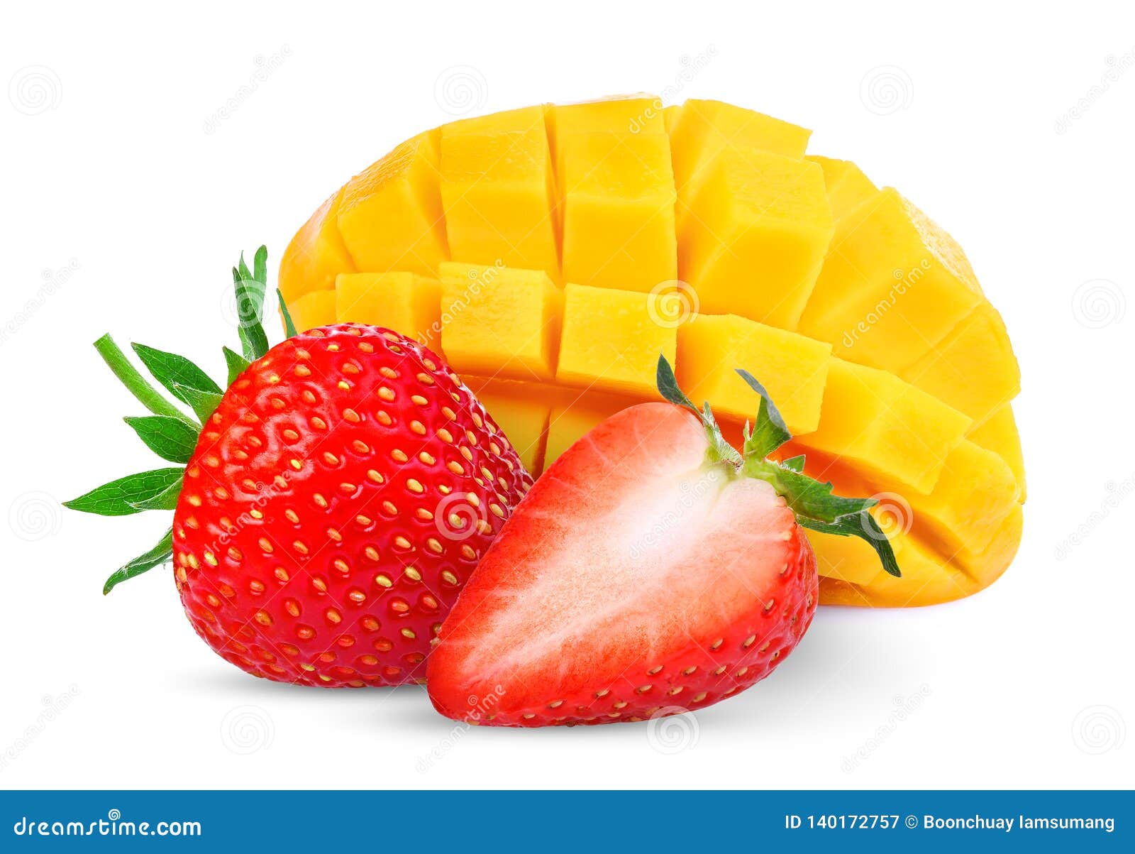 Strawberry And Mango Cake Stock Photography | CartoonDealer.com #49373204