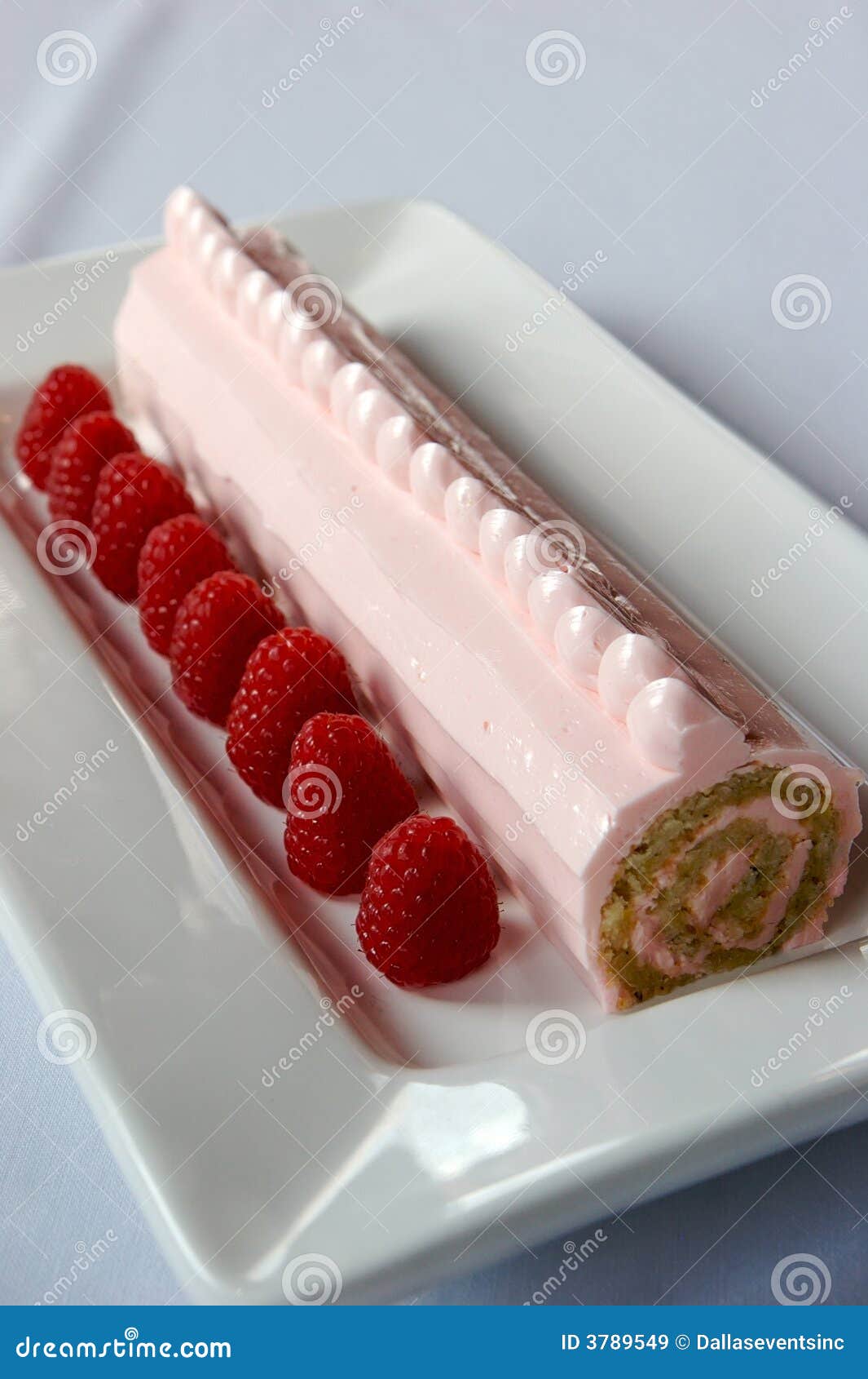 Strawberry Roulade stock image. Image of cake, glazed - 3789549