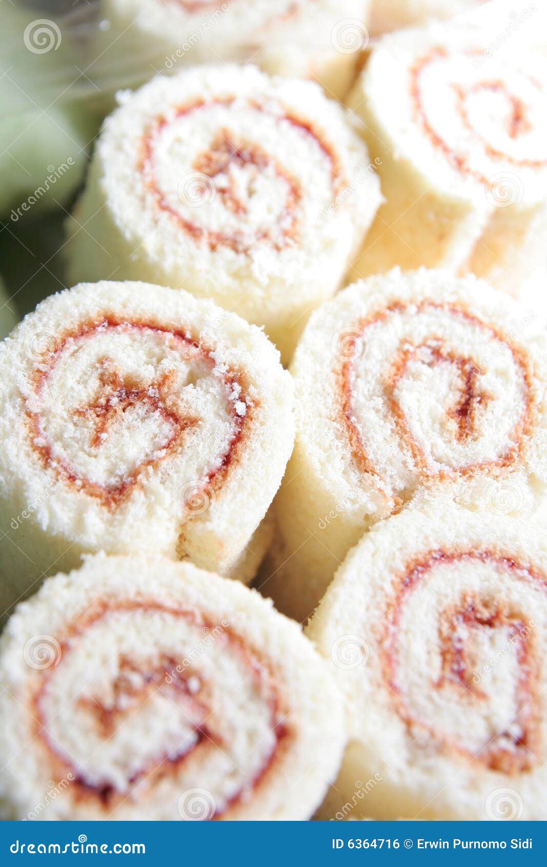 Strawberry roulade cake stock photo. Image of cakes, industry - 6364716