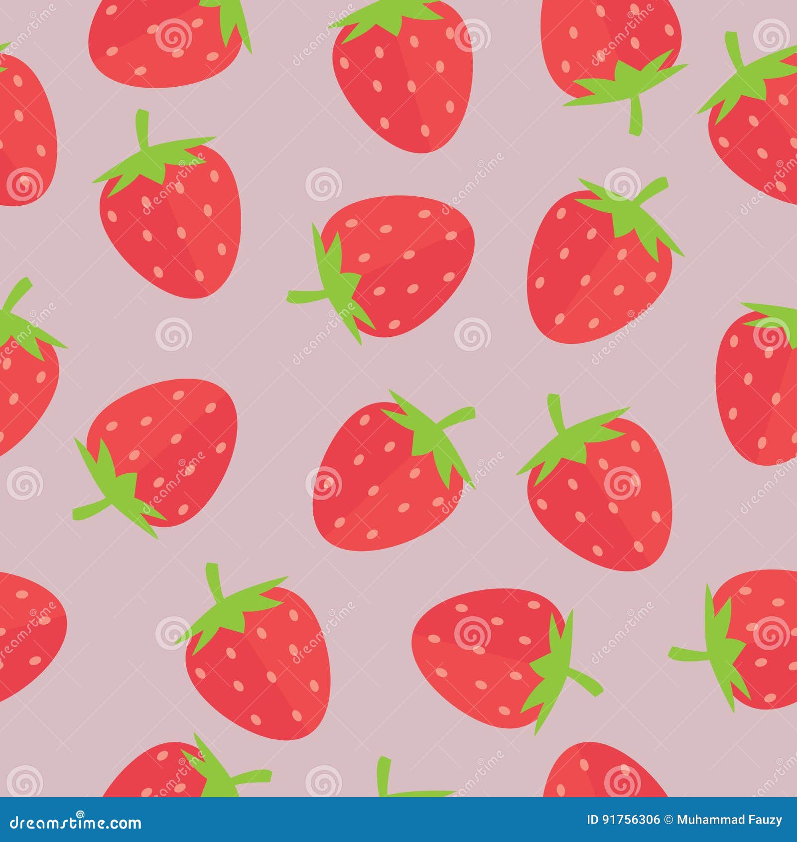 Strawberry Seamless Background Stock Vector - Illustration of todler ...