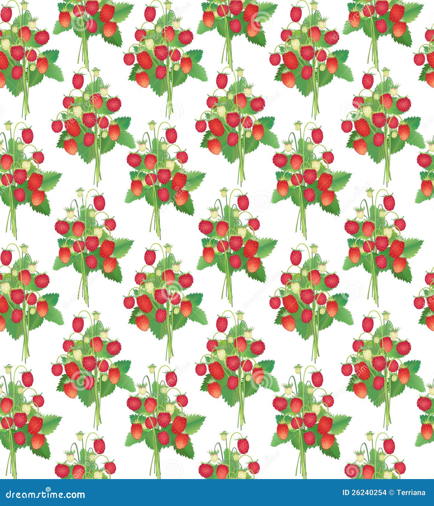 Strawberry Seamless Pattern Stock Illustration - Illustration of ...