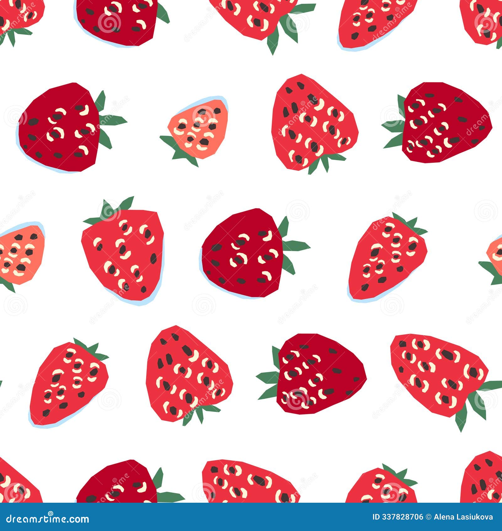 A Strawberry Seamless Pattern is Perfect for Creating Fresh and ...