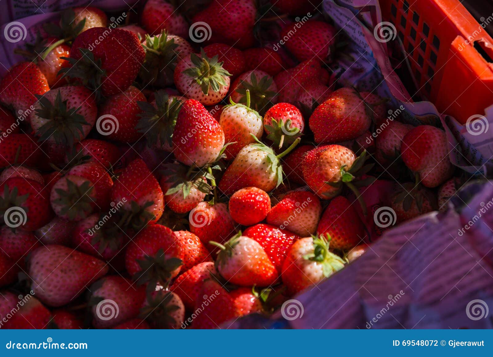 Strawberry with Shadow and Light Shade for Sale with Under Exposure ...