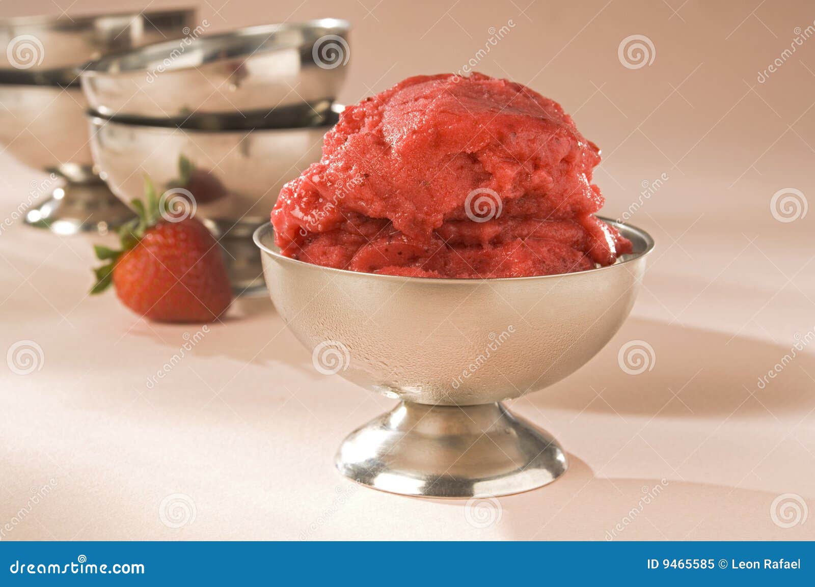 Strawberry Sherbet stock image. Image of soft, sweet, frozen - 9465585