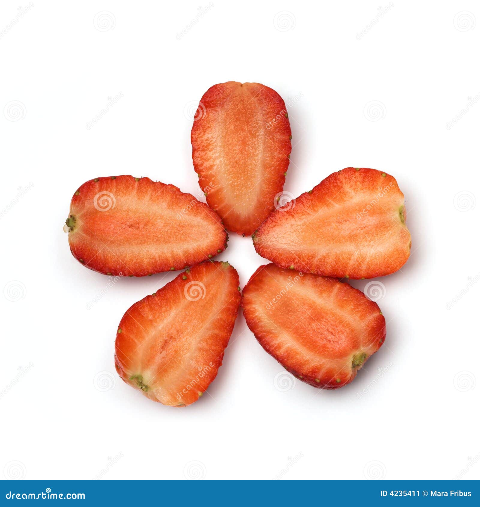 Strawberry slices stock image. Image of organic, eating - 4235411