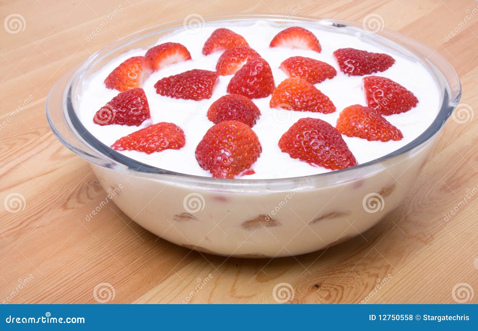 Strawberry Slovak Desert stock photo. Image of recipe - 12750558