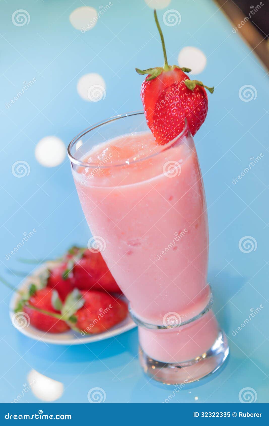 Strawberry Smoothie stock image. Image of berry, slush - 32322335