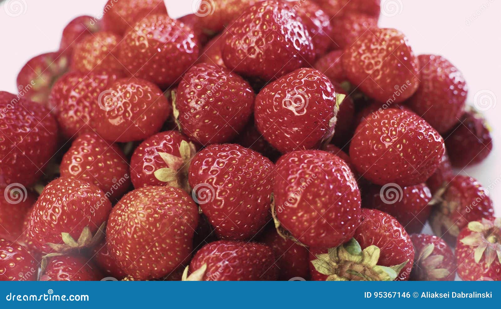 Strawberry Spinning Around the Axis Stock Footage - Video of ...