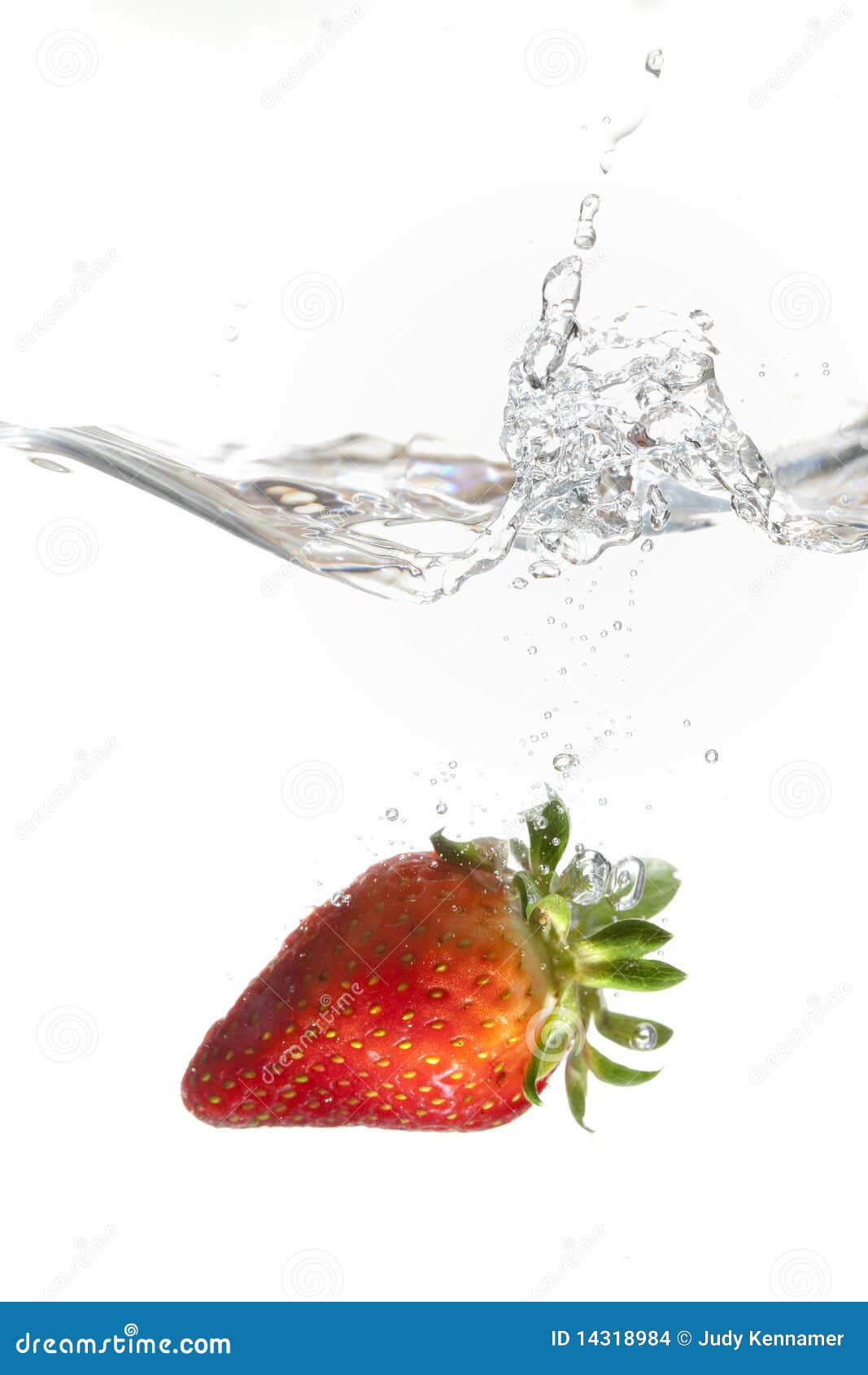 Strawberry Splash stock photo. Image of fresh, juicy - 14318984